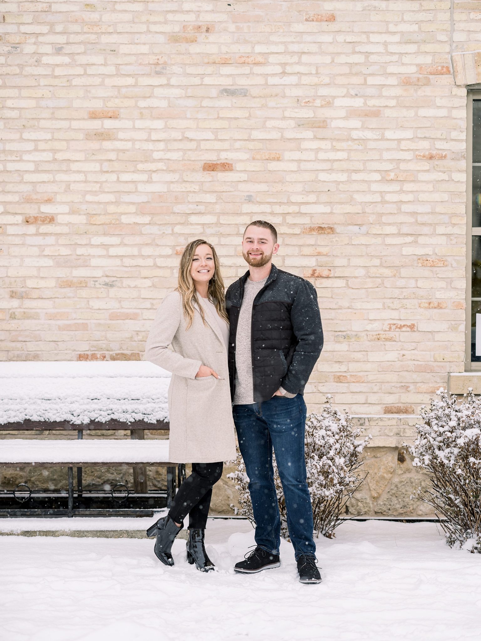 Casey & Zach – Downtown Middleton, WI Winter Engagement Session ...
